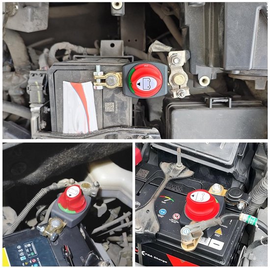 Hoofdschakelaar Accu voor Auto, Vrachtwagen, Boot & Motorfiets - 12V ...