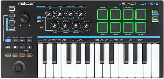 Mini MIDI Controller met DAW-integratie en Snelheidsgevoelige Toetsen | bol