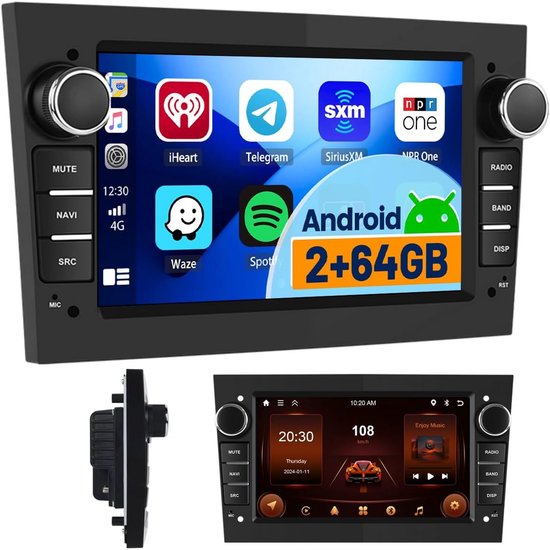 Android Autoradio met 7 inch Touchscreen, CarPlay en Android Auto voor ...