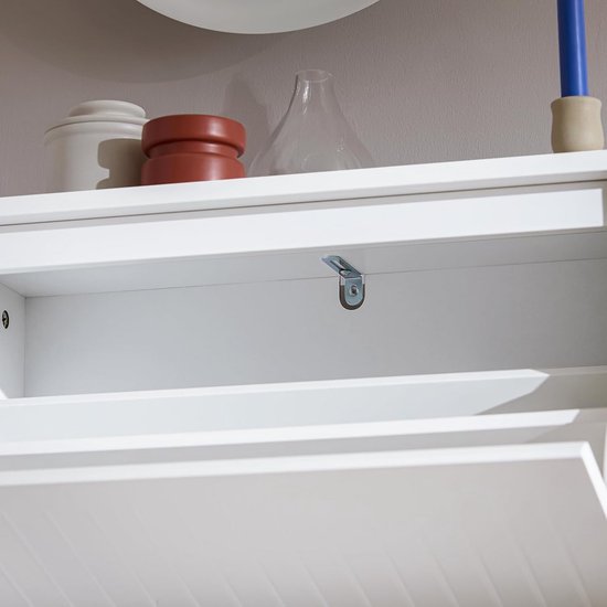 Schoenenkast met 3 Klapdeuren - Smal en Hoog - Kast voor Hal, Gang of ...