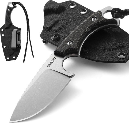 Outdoor Mes Klein D2 Staal Full Tang Survivalmes met Kydex Schede en ...