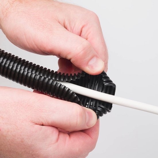 Flexibele kabelbuis voor Kabelbeheer - 1,1 meter Zwart 25 mm | bol