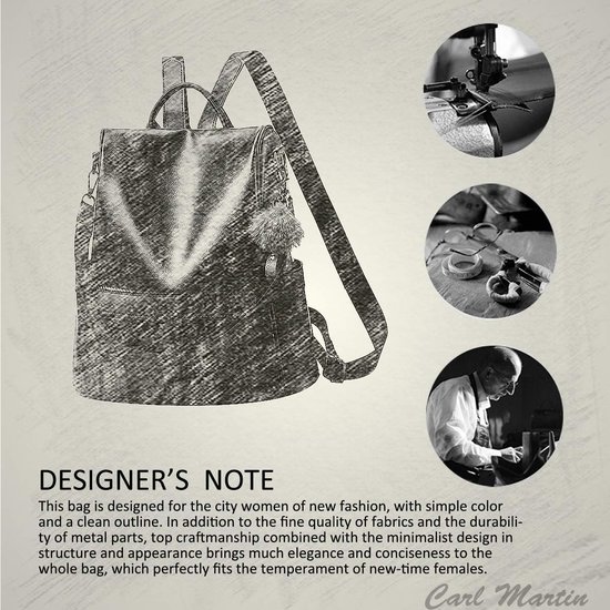 Dames Rugzak Waterdicht Anti-Diefstal Mode Schoudertas Grote Capaciteit ...