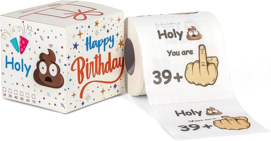 Grappig Toiletpapier Cadeau voor 40e Verjaardag - Unieke Verrassing met ...