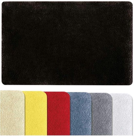 Luxe Zwarte Badmat met Lange Pool (60x90 cm) - Antislip & Sneldrogend | bol
