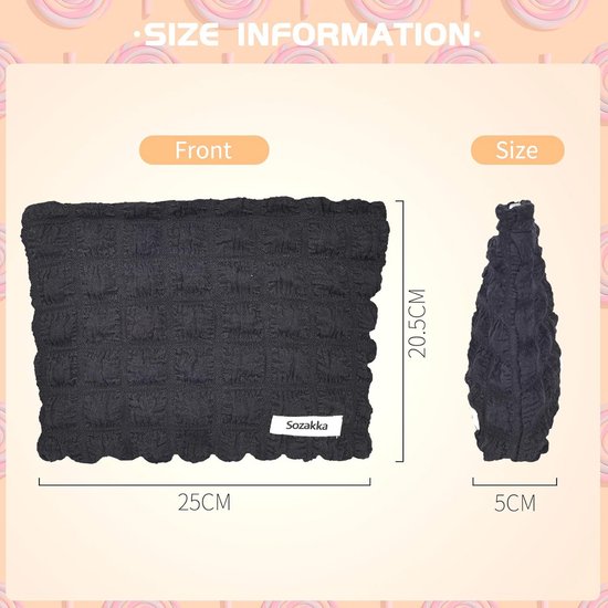 Kleine make-uptas voor dames - Draagbare stof en cosmetische tas met ...