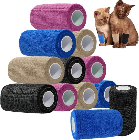 Zelfklevend Verband Cohesive Wrap Bandages - Ademend en Elastica Tape ...