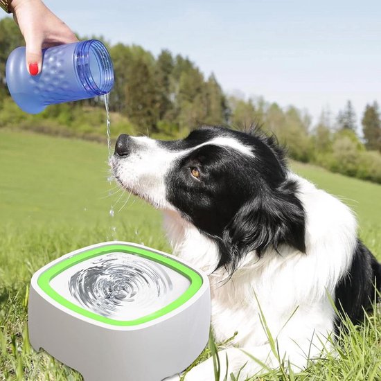 Langzame Waterbak voor Honden en Katten - 1,5 L Zonder Morsen | bol