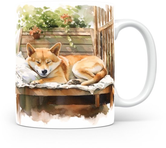 Mok Shiba Inu Beker voor koffie of tas voor thee, cadeau voor ...