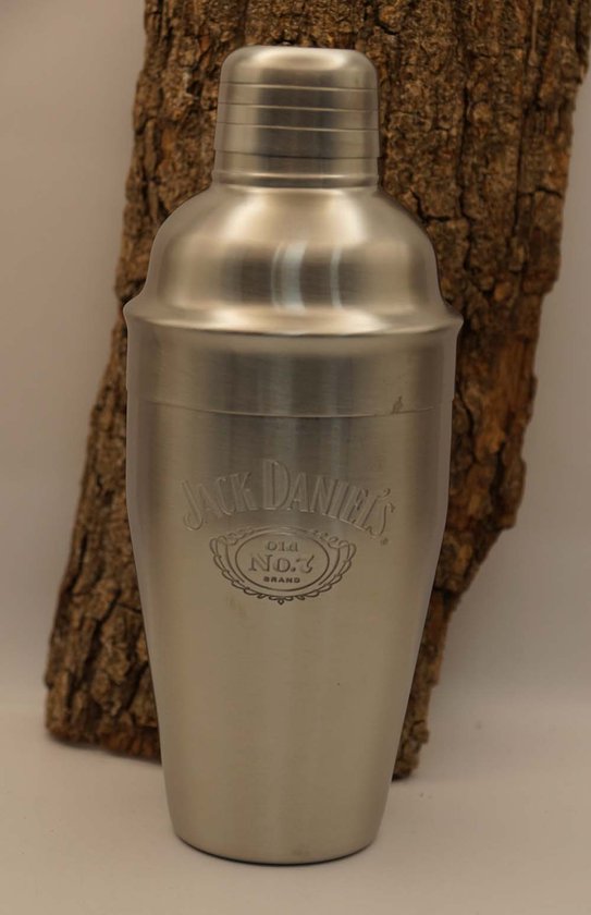 Cocktail shaker Jack Daniel's in de kleur zilver - driedelige ...