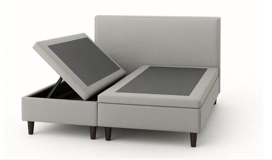 Boxspring OP MAAT met opbergruimte en hoofdbord (zonder matras ...