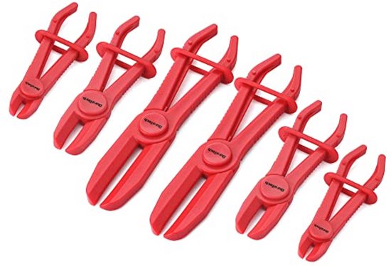 Slangklemtang set met 6 stuks - veelzijdige tang voor flexibele slangen ...