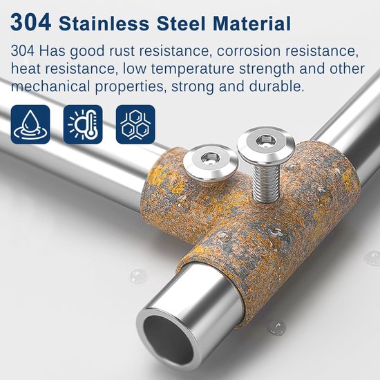 Platte kopschroeven met binnenzeskant M8 x 60 mm - Roestvrij staal A2 ...
