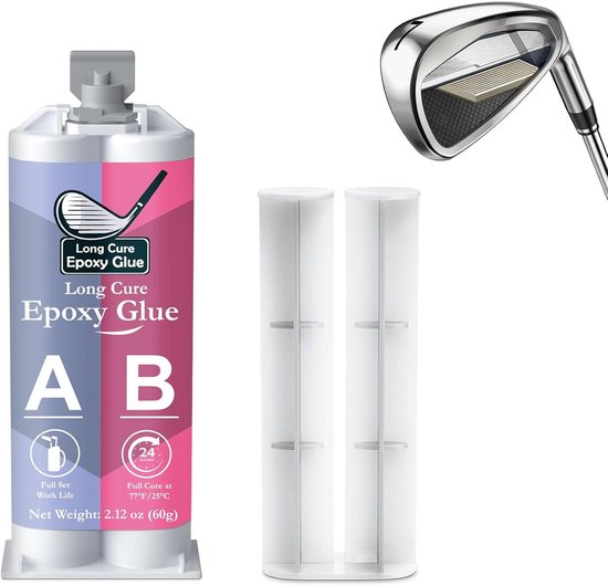 Colle époxy à prise lente pour clubs de golf - Colle époxy transparente ...