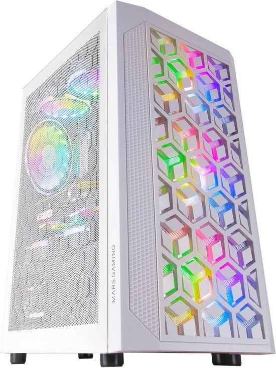 Gaming PC Behuizing Micro ATX met Mesh Ontwerp en RGB Ventilatoren | bol