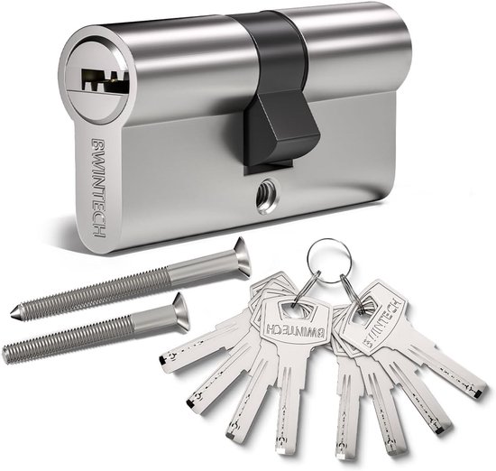 85mm Nikkel Zink Legering Euro Cilinderslot met 8 Horizontale Dimple ...