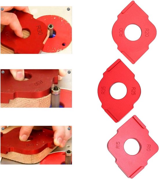 Radius Sjabloon Router Bit Set - Aluminium Fillet Meetinstrument voor ...