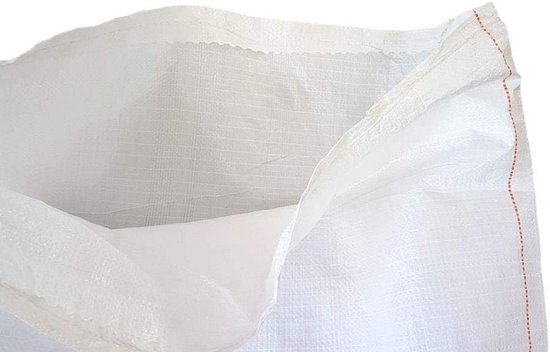 10x Sterke Witte PP Woven Zakken 80x125 cm - Polypropyleen Zakken voor ...