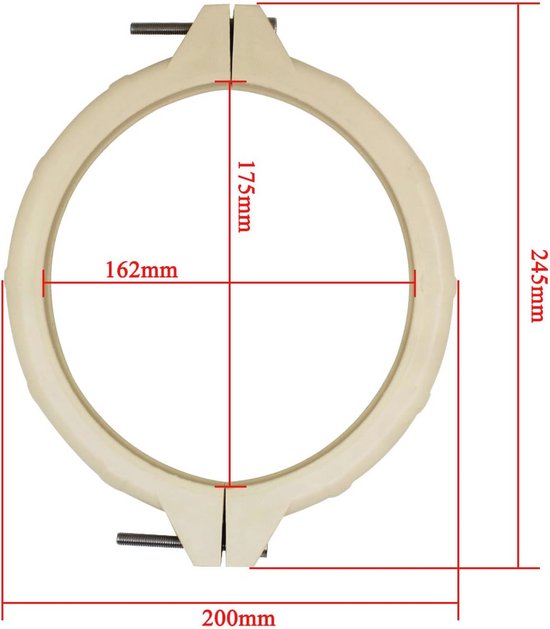 Multipoort ventiel 6 weg voor zwembadfiltratie - Klemring voor ...