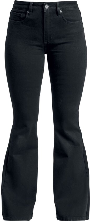 R.E.D. Rock-Engineered Design Zwarte bootcut jeans - Dames - W29L30 | bol