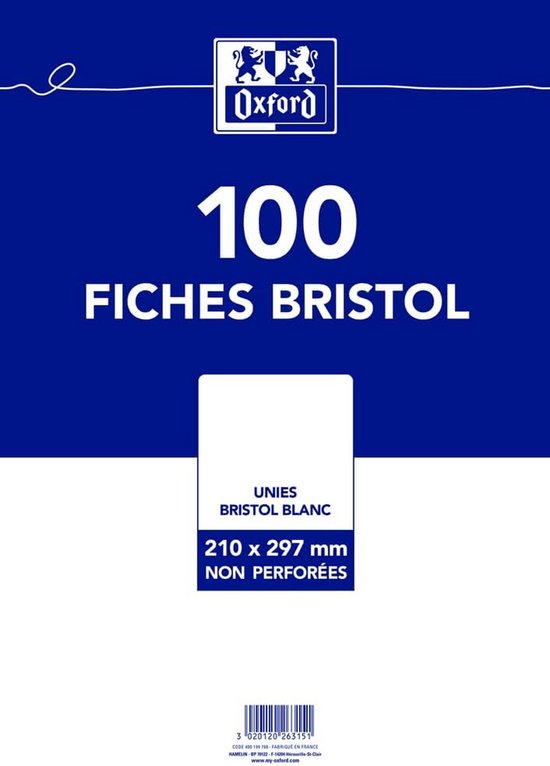 A4 Indexkaarten Wit Effen 100 Stuks - Stevig Papier voor Notities en ...