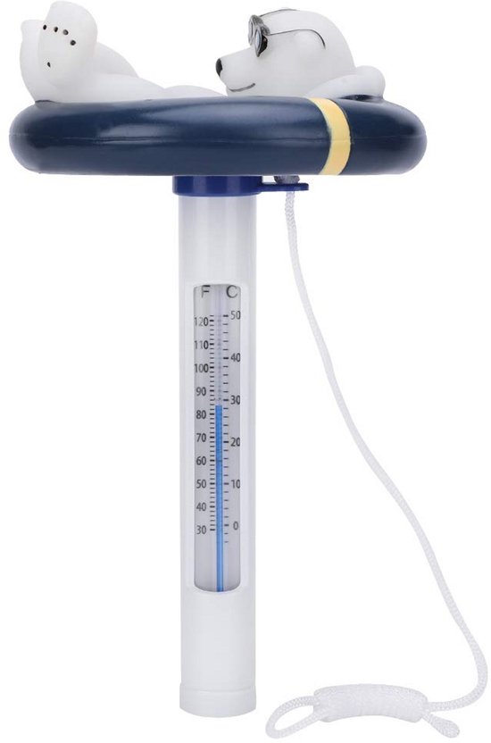 Drijvende Zwembadthermometer Cartoon Beer Stijl Watermeter | bol