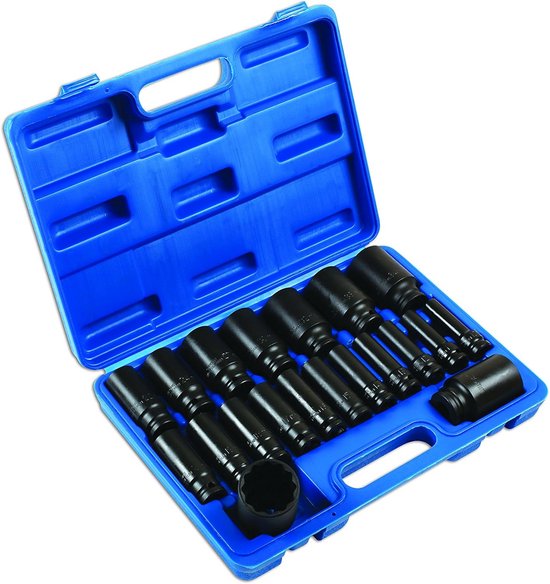 Diepe Slagsleutel Set Professioneel 1/2" Aandrijving 20 Delig Chroom ...