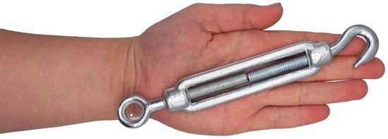 Set van 6 Spanschroeven M8 Draadspanner Haak Oog voor Kabelspanning | bol