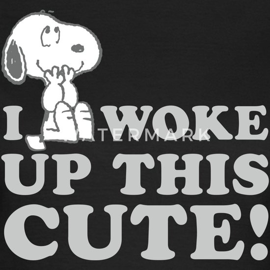Peanuts Snoopy I Woke Up This Cute Grappig Gezegde | bol