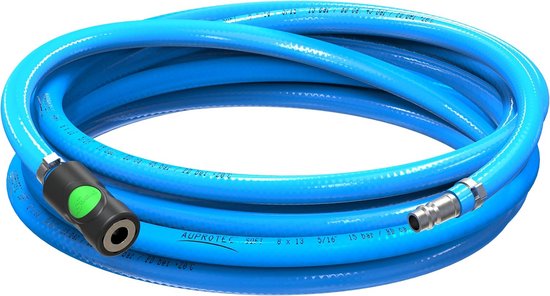 Flexibele Persluchtslang Set 20 Meter 8mm PVC met Veiligheidskoppeling ...