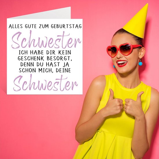 Grappige Verjaardagskaart Zus met Onbeleefde Humor | bol