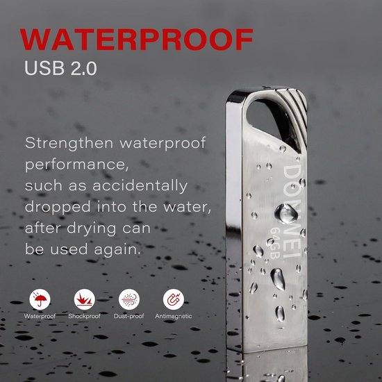 USB Stick 64GB Metal Geheugenstick Pen Drive voor Laptop en Auto | bol