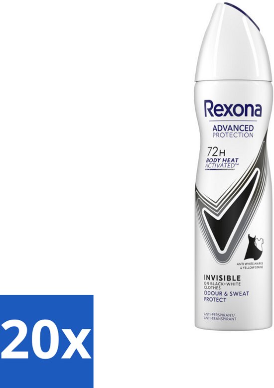 Rexona - Deodorant Spray - Invisible On Black+White Clothes - Tegen ...
