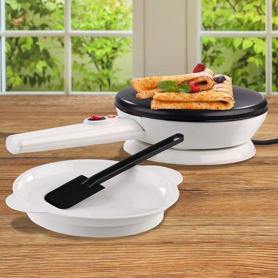 Elektrische Crêpe Maker met Afneembare Pan en Antiaanbaklaag | bol