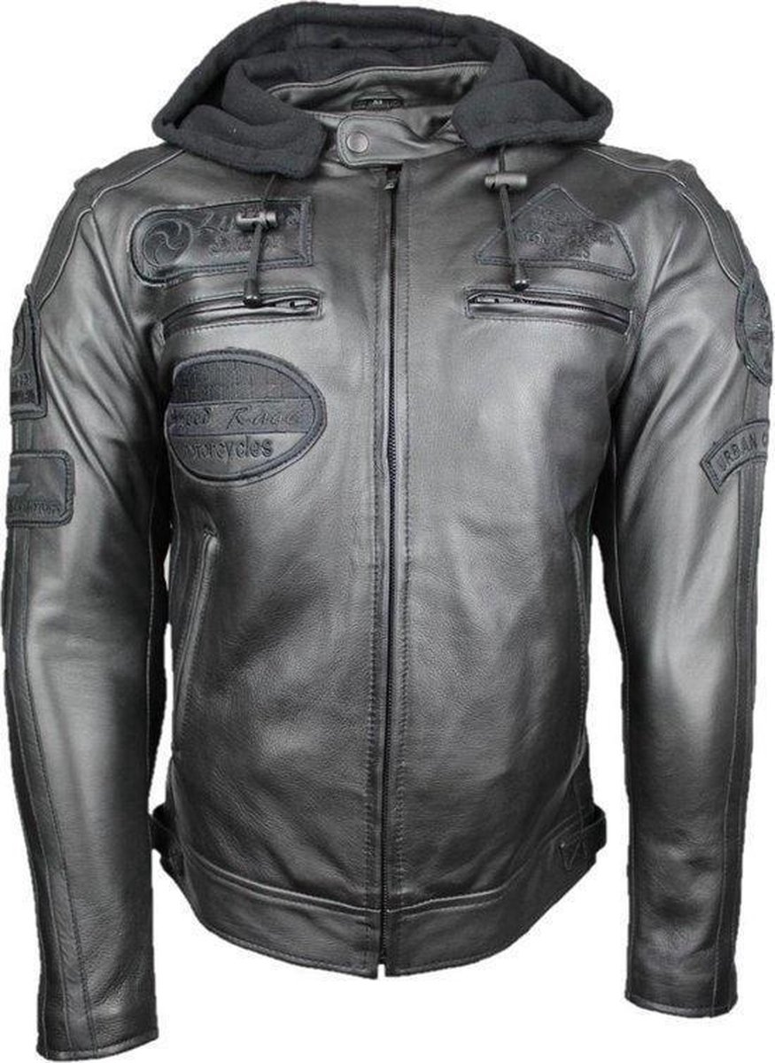 Urban 5884® - Fifty Eight – Black edition - Heren Motorjas – Rundleer ...