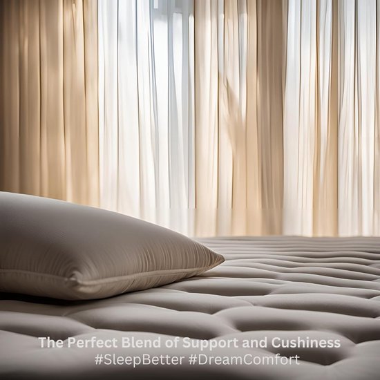 Luxe Boxspring Bed met Traagschuim Matras en Hoofdbord (Eenpersoons ...