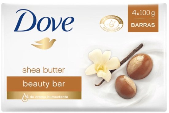 2 x Dove – Zeep – Sheabutter – 4 x 90 g - Zeep Sheabutter - Huid ...