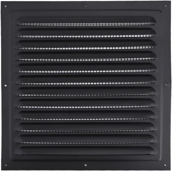 Vierkante Zwarte Ventilatie Rooster Aluminium met Nerf voor Binnen en ...