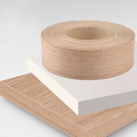 Werkblad Randafwerking 50mm Breed: Eiken Fineer Strijkbare Band met ...