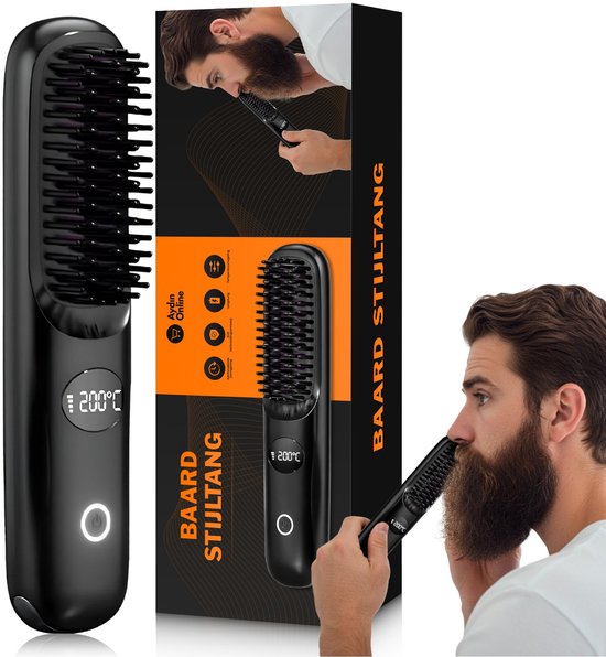 Aydin Online® Baard Stijltang – Draadloos & Oplaadbaar – 3 ...