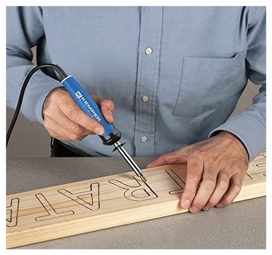 Kemper Pyrografie set Met Standaard 30 W met 6 Accessoires | bol