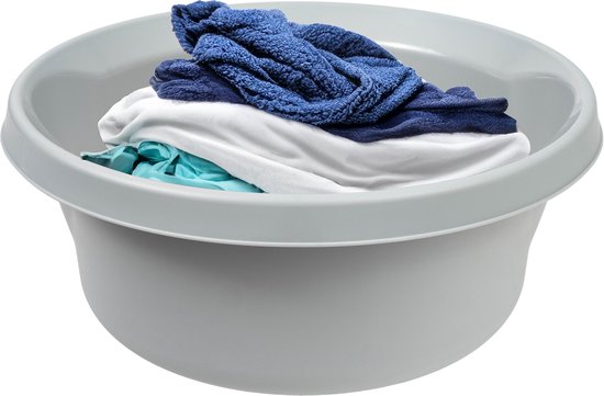 KADAX Matte plastic wasbak, kunststof kom, ronde spoelbak, robuuste ...