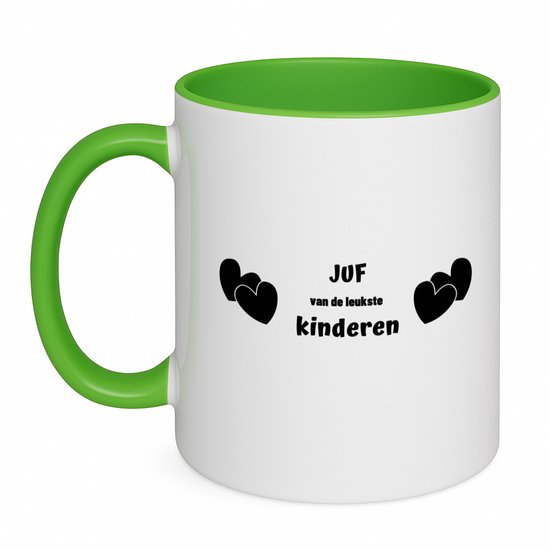 Hacebo® - juf van de leukste kinderen koffiebeker groen - Juf - de ...