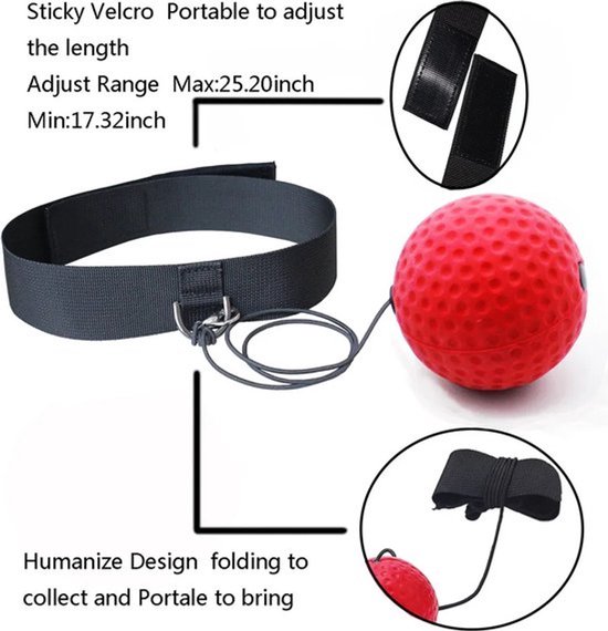 Mercadome® Box Reflex Bal - Hoofd boksbal - kickboks - Boksen - Boksen ...