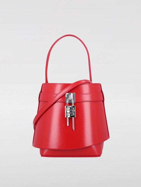 Mini Lock Bucket Bag Wo - Red Clutch Bags | bol