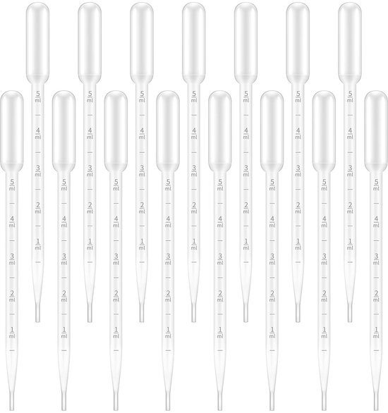 Pipet druppelaar 5 ml - meetpipet voerpipet - dropper polyethyleen voor ...