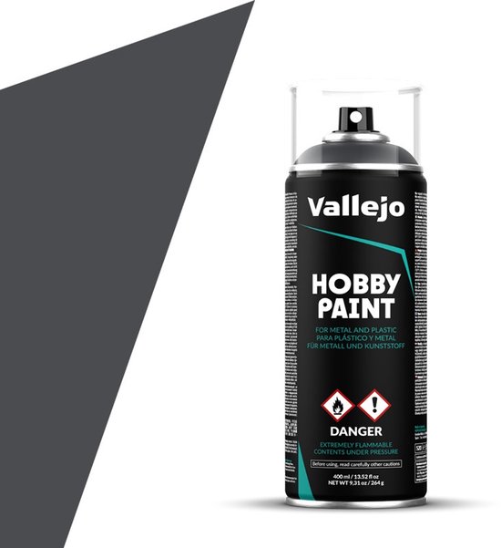 Vallejo Hobbyverf - 28002 Panzer Grey Primer - Spray - Verf spuitbus ...