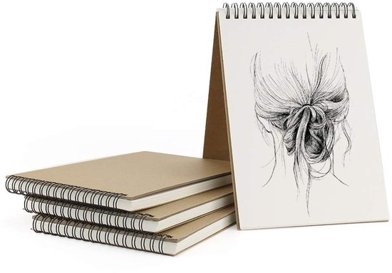 Schetsboek A5 - Tekenblok 60 Pagina's - Geschikt voor Volwassenen en ...