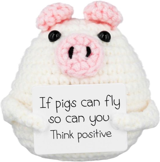 Leuke Positieve Varken - 7cm Gehaakt Varken Haak Speelgoed Mini ...