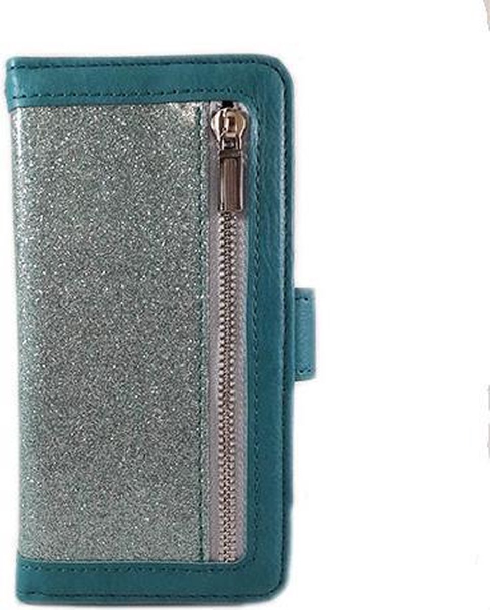 HEM Apple iPhone XR - Magic Glitter Pure Turquoise - Etui en cuir avec ...